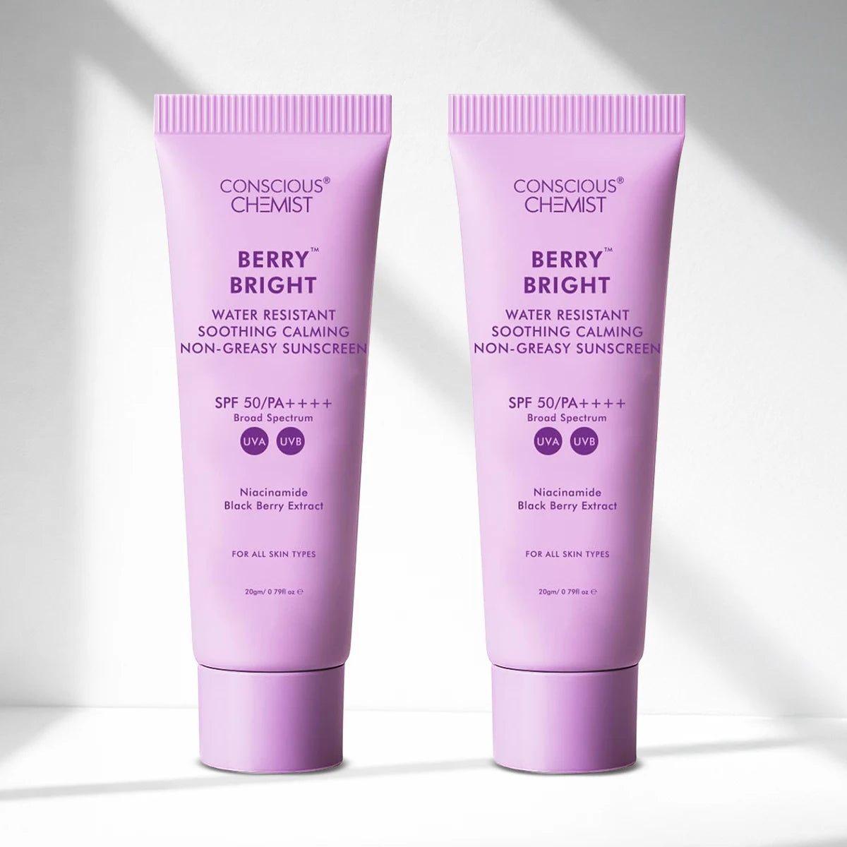 Shop Berry Bright Sunscreen Mini | Pack of Two | 2x20 Gms for Healthy ...